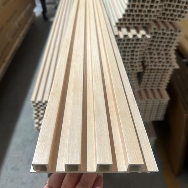 Quality Wood Plastic Composite Cladding Fluted Wall Board WPC Interior Wall Panel for sale