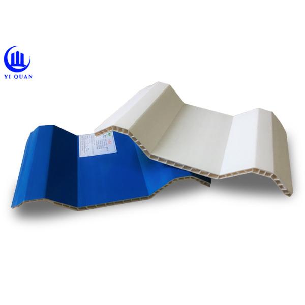 Quality Double Wall PVC Corrugated Hollow Core Plastic Sheets Blue Weatherproof 10mm Thickness for sale