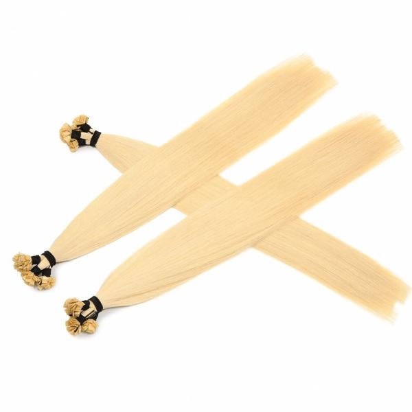 Quality Pre-Bonded Type Hair Connector Double Drawn Remy Flat Tip Bond European Human Hair for sale