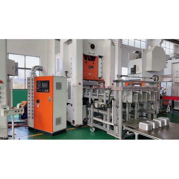 Quality H Frame Structure Automatic Aluminum Foil Container Machine with Scrap Aspirator for sale