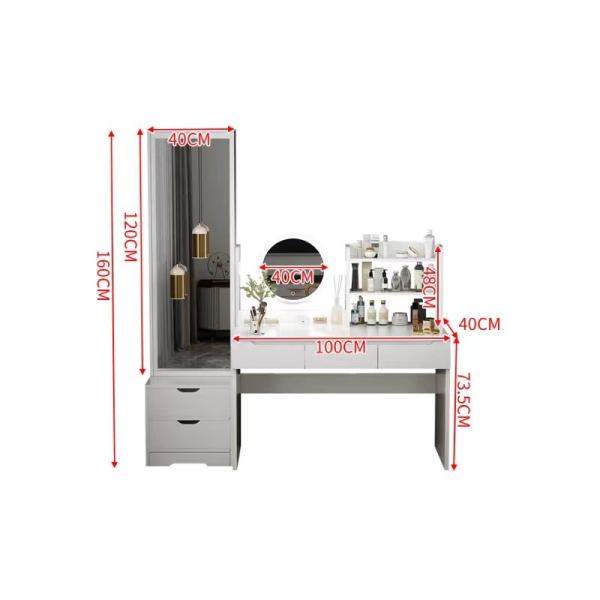 Quality Mirror Bedroom Dressing Table Hotel Makeup Vanity Table for sale