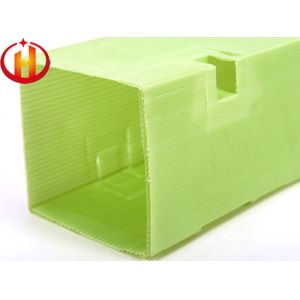 Quality Anti UV Square Corflute Plant Guards Fireproof Light Green for sale