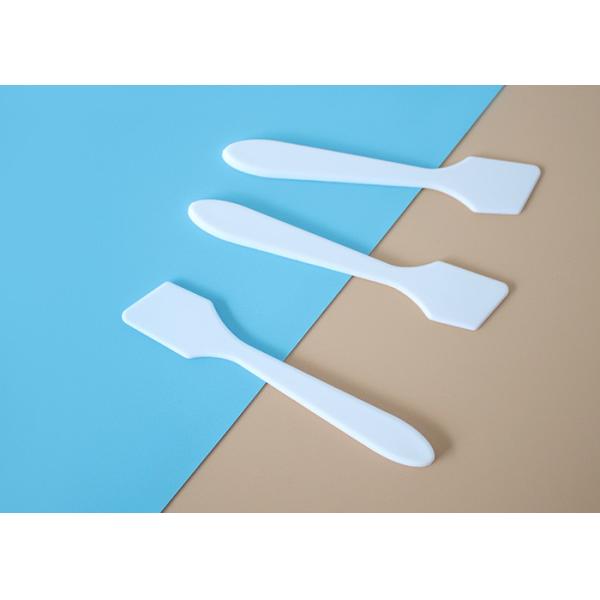 Quality white 81.8mm Cosmetic Cream Spoon In Injection Plastic Mould for sale