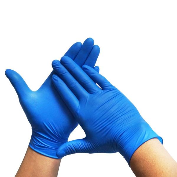 Quality Blue Non Sterile Medical Nitrile Gloves 100 Pcs/Box for sale