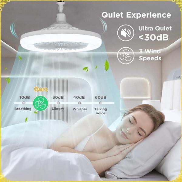 Quality Wholesale  E27 Remote Control Ceiling Fans With Led Lights RGB 360 Degree Rotation for Home Decor Bedroom Room Ceiling Fan Lamp for sale