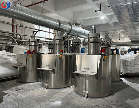 Quality Auto Feeding Dosing Mixing System For SPC/WPC/LVT Floor Extrusion Line for sale