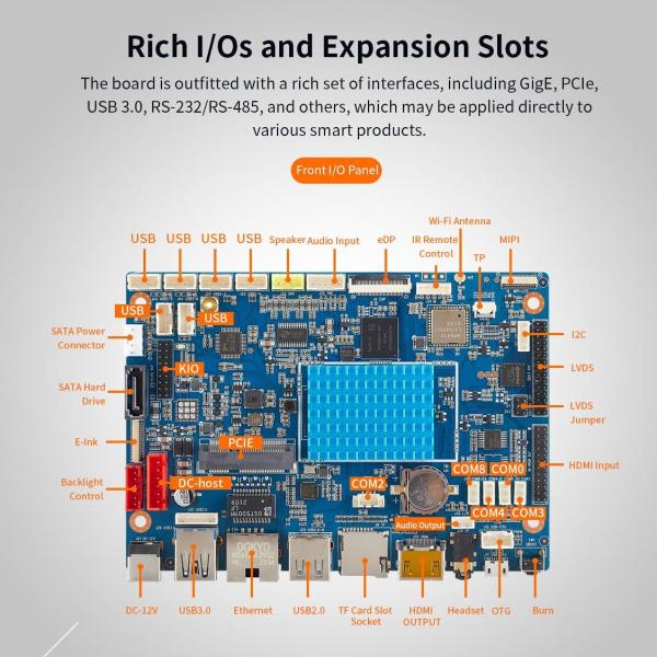 Quality K-3566 Board quad-core ARM Cortex-A55 CPU 9mm Ultra-thin Design For Smart for sale