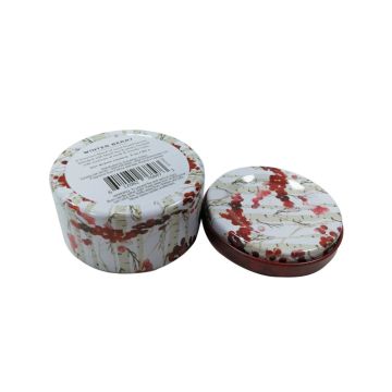 Quality 3oz Decorative Candle Wax Tin Can With Double Plug Lid for sale