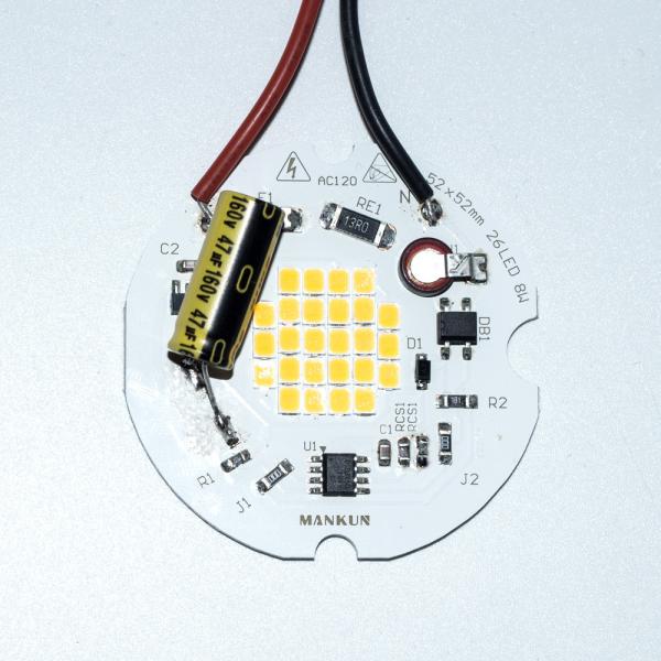 Quality 52x52mm AC120V Downlight AC LED Module With Smd2835 Aluminum PCBA for sale