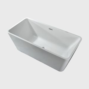 Quality Sustainable Resin Acrylic Soaking Tubs Solid Surface 59 x 30 Freestanding for sale