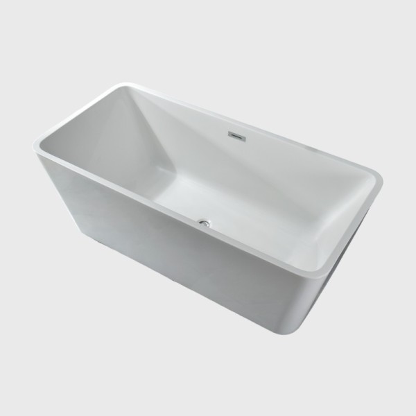 Quality Sustainable Resin Acrylic Soaking Tubs Solid Surface 59 x 30 Freestanding for sale