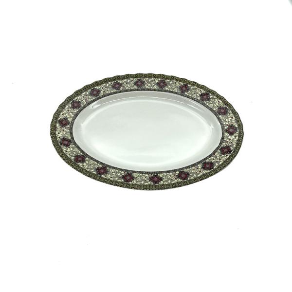 Quality Household Melamine Oval Dinner Plates Tasteless Durable Melamine Plates for sale