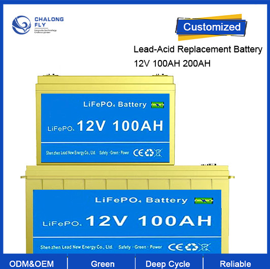 Quality OEM ODM LiFePO4 Lithium Battery 12.8V 100AH 200AH Lead Acid Replacement for sale