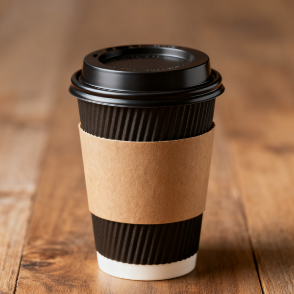 Quality Eco-friendly water-based coating custom logo disposable double-layer coffee for sale