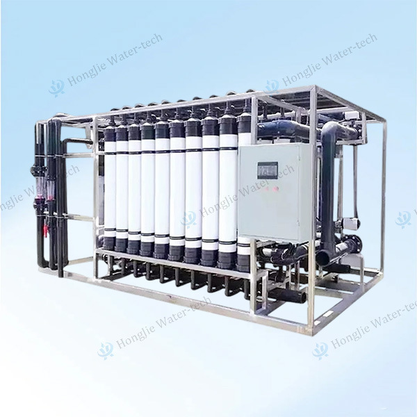 Quality Integrated UF System for Domestic Wastewater Treatment with 0.5 to 100 Tons per Hour Capacity, 99% Bacterial & Virus Removal, and 60% Recovery Rate for sale
