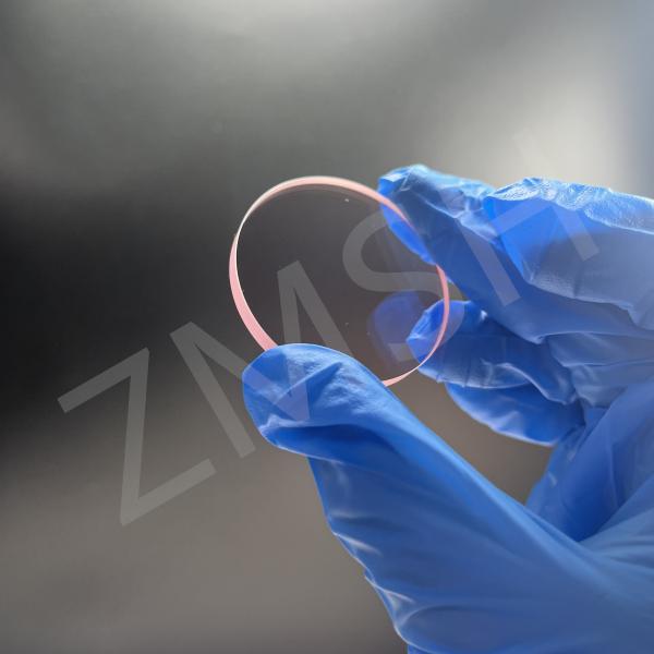 Quality Ti3+ Red Sapphire Laser Al2O3 Single Crystal Optical Windows Customized Safety for sale