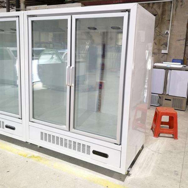 Quality 2 Door 1060W 1000L Convenience Store Display Cooler for sale