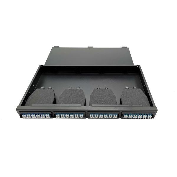 1U Rack Mount MTP MPO Patch Panel 19 inch ODF 96 Fiber Optic MPO LC ...