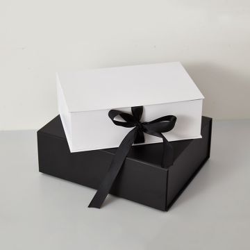 Quality Custom Clothing Folding Gift Box With Ribbon Magnetic Rigid Boxes for Dresses for sale
