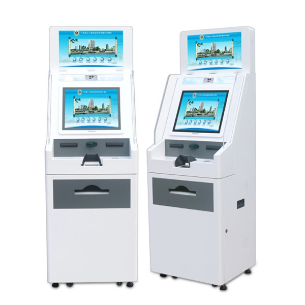 Quality 3G 4G Wifi connectivity Bank ATM Machine Dual Screen Smart Printing Kiosk for sale
