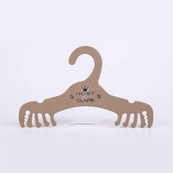Quality Glossy Printing Laser Engraving Cardboard Underwear Hangers with Customizable Size for sale