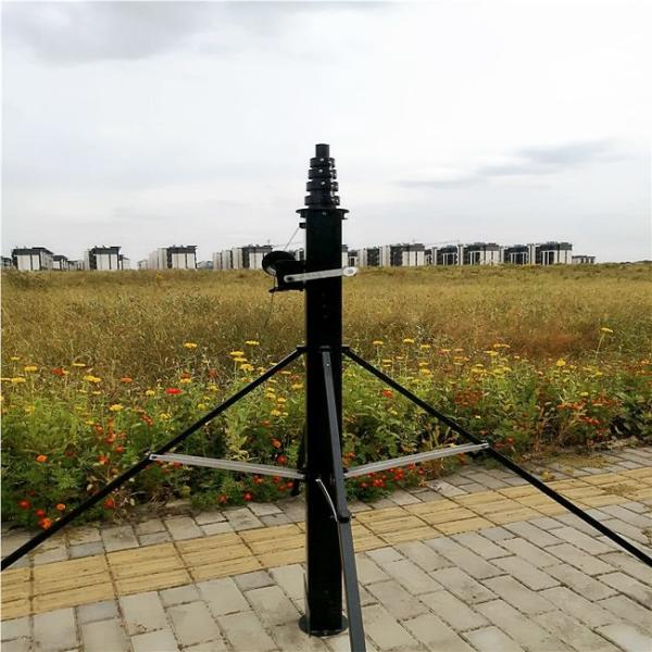Quality Collapsible 9M 30ft 15KG Antenna Telescopic Mast for sale