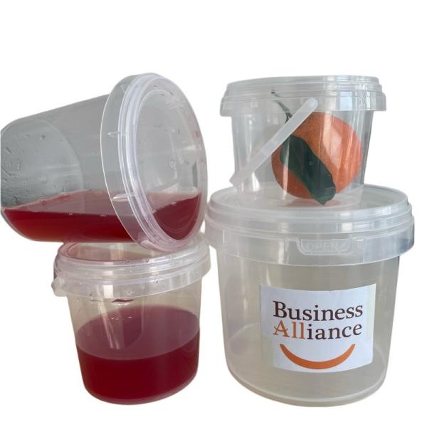 Quality Customize 32 oz Candy Container 1L Clear Bucket with Led light Popcorn Plastic for sale
