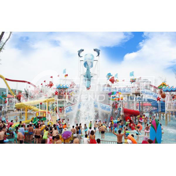 Quality Large aqua playground equipment in waterpark projects , aqua park games for sale