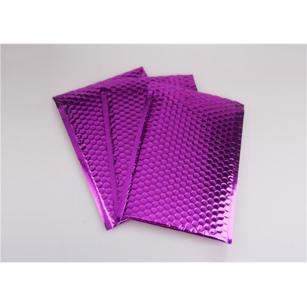Quality Recyclable Purple Metallic Glamour Mailers / Metallic Mailing Bags Strong for sale