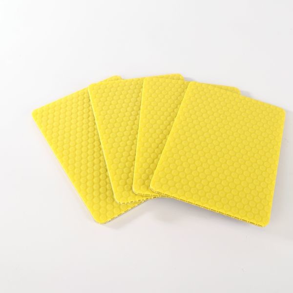 Quality Yellow Customized Plastic Honeycomb Sheet Recycled Polypropylene Honeycomb Panel for sale