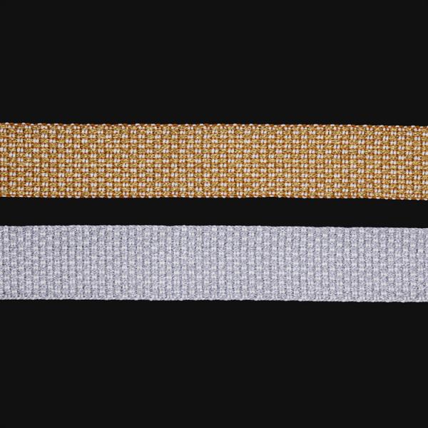 Quality 3.5cm KJ20043 Metallic Braided  Webbing Trim For Cushion Carpet for sale