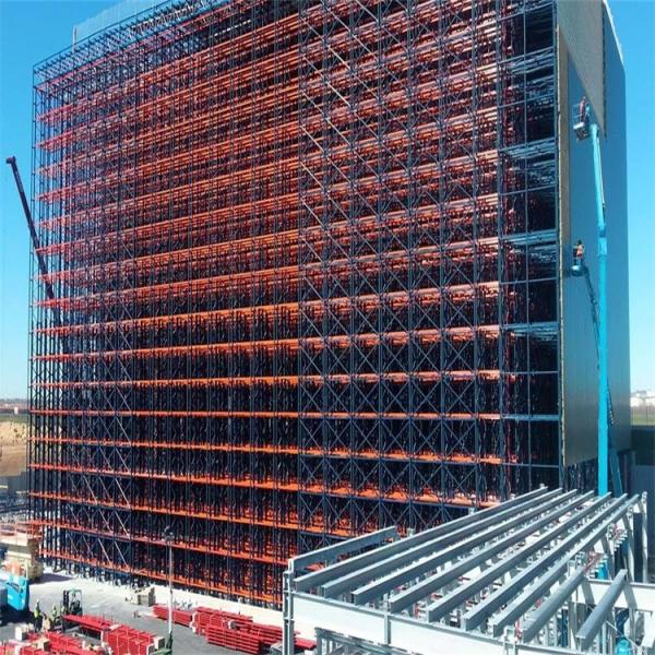 Quality Powdercoating Pallet Rack Supported Building ASRS Construction Q235 Steel for sale