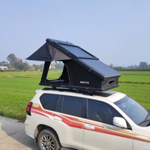 Quality Foldable Truck Triangle Rooftop Tent With 320G Polyester Cotton Fabric for sale