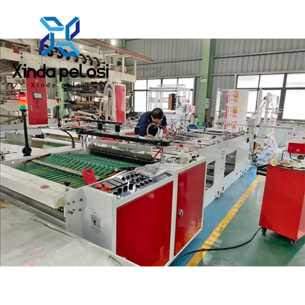 Quality 150-700MM Cross Handle Diaper Bag Making Machine Soft Loop Handle Bag Making Machine for sale