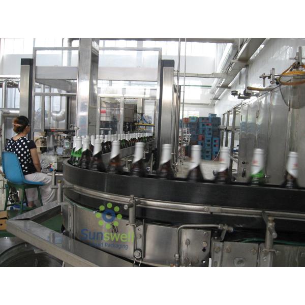 Quality Automatic Beer Washing Filling Machine , Glass Beer Capping Machine for sale