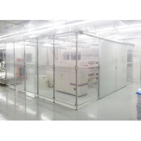 Quality Freestanding 12x12 Feet ISO7 Cleanroom , Classification 0.45m/S Soft Wall Clean Room for sale