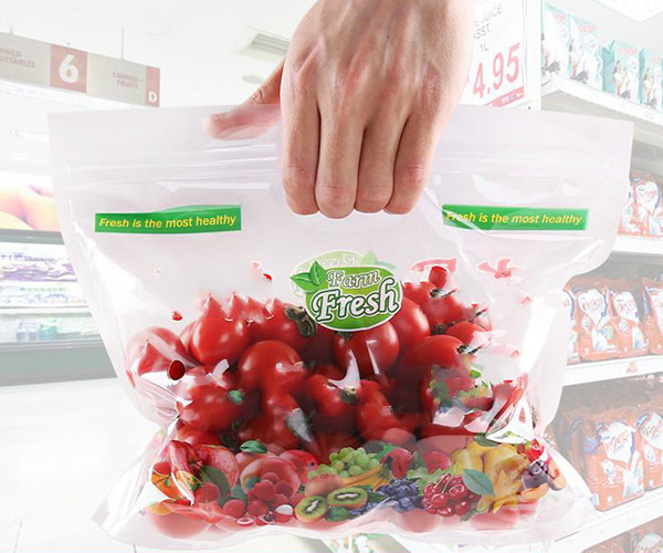 Quality Laminated Portable Fresh Fruit And Vegetable Packaging VMPET Transparent for sale
