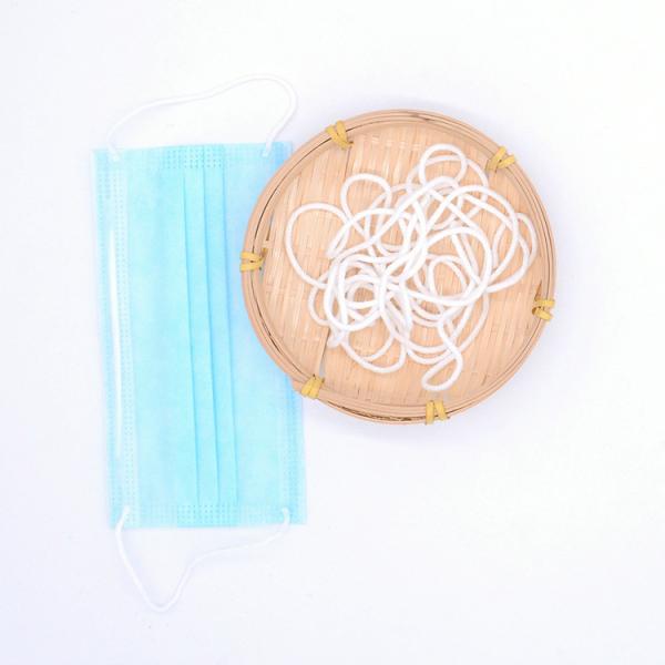 Quality 3mm Elastic Cord Round Flat Spandex Earloop for Mask for sale