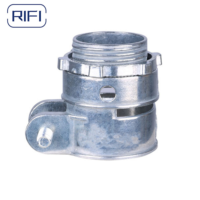 Galvanized Flexible Conduit Fittings EMT Conduit to Flexible Conduit Connector Combination Coupling
