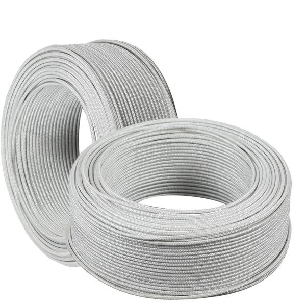 Quality Customizable 500 Degree Fiberglass Braided Mica Fire Resistant High Temperature for sale