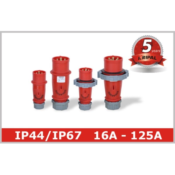 Quality Single Phase Inverter Industrial Power Plug Sockets 380V 415V 3P+E 3P+N+E for sale