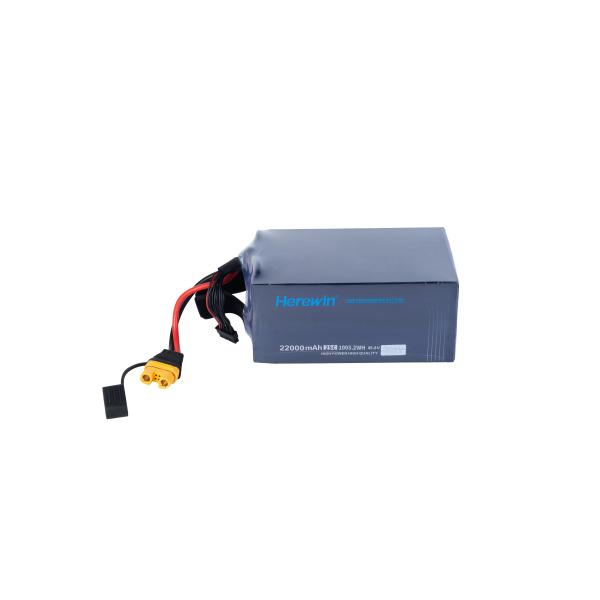 Quality Herewin 12S 45.6V 22000mAh LiHv UAV Drone Battery 25C Soft Pack for sale