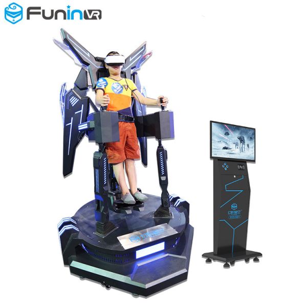 Quality Excited Standing Up VR Flight Simulator Virtual Reality Simulation Rides for sale
