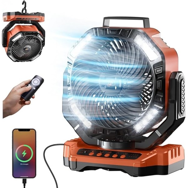 Quality Type-c Power Source Adjustable Mobile Fan for Indoor/Outdoor On-the-Go Cooling for sale