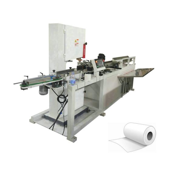 Quality High speed fully automatic small toilet paper roll cutting machine for paper product factory for sale