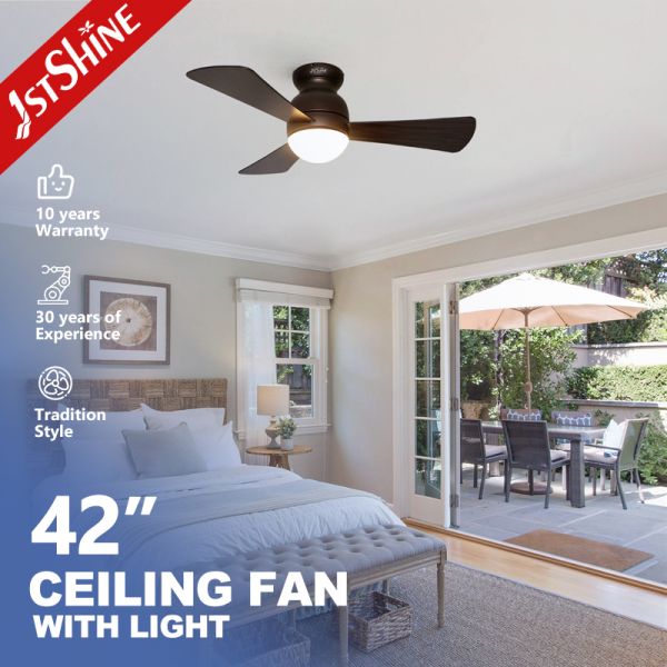 Quality Modern 42” Ceiling Fan with Light Compact and Elegant Design for sale