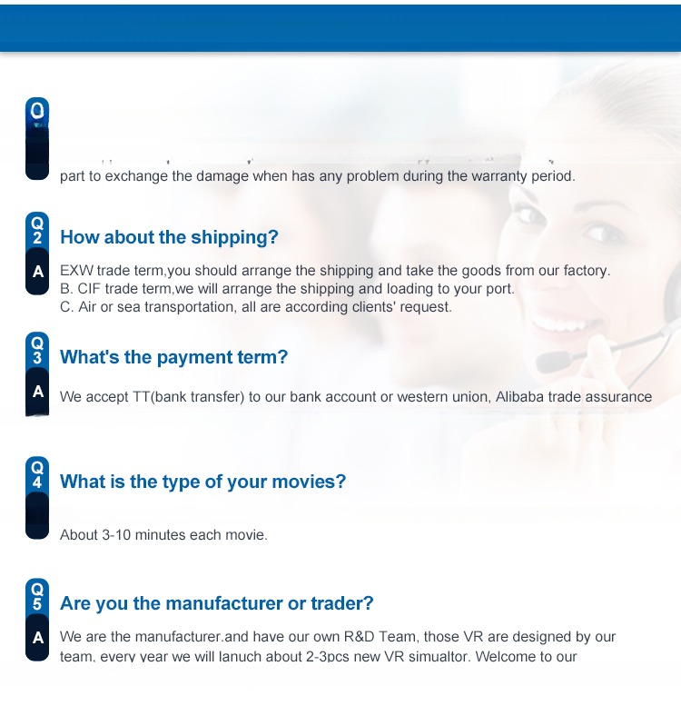 Shipping preparation for VR machines