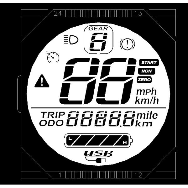 Quality 7 Segment LCD Display Instrumentation LCD Module FSTN LCD Display for sale