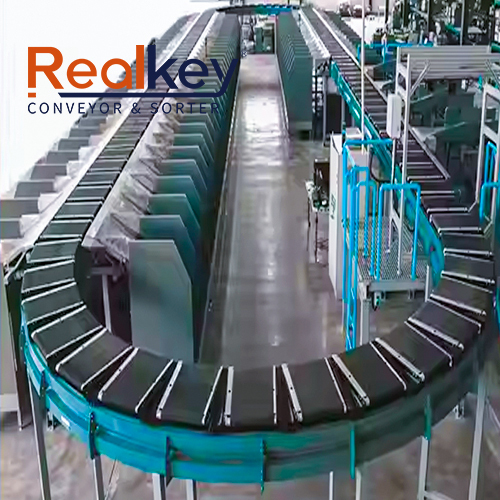 Quality High Accuracy Cross Belt Sorter Warehouse Sorter Adjustable Stable Performance for sale