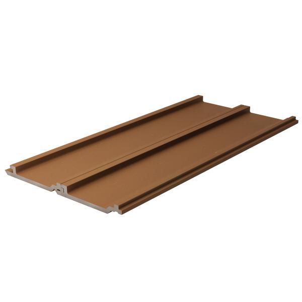 Quality Waterproof No Crack 3D Timber Wall Cladding 3D 148 X 21 Wood Plastic Composite for sale